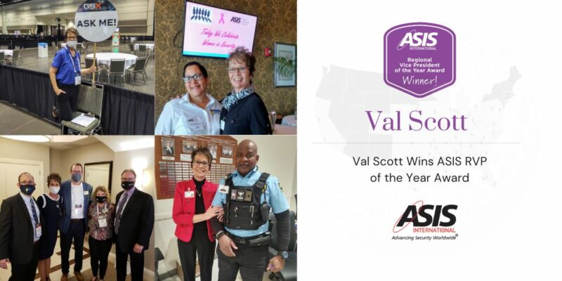 Val Scott Wins ASIS RVP of the Year Award - DSI Security Services